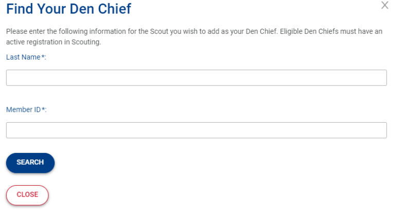 Adding a Den Chief to a Pack - Scoutbook Knowledge Base